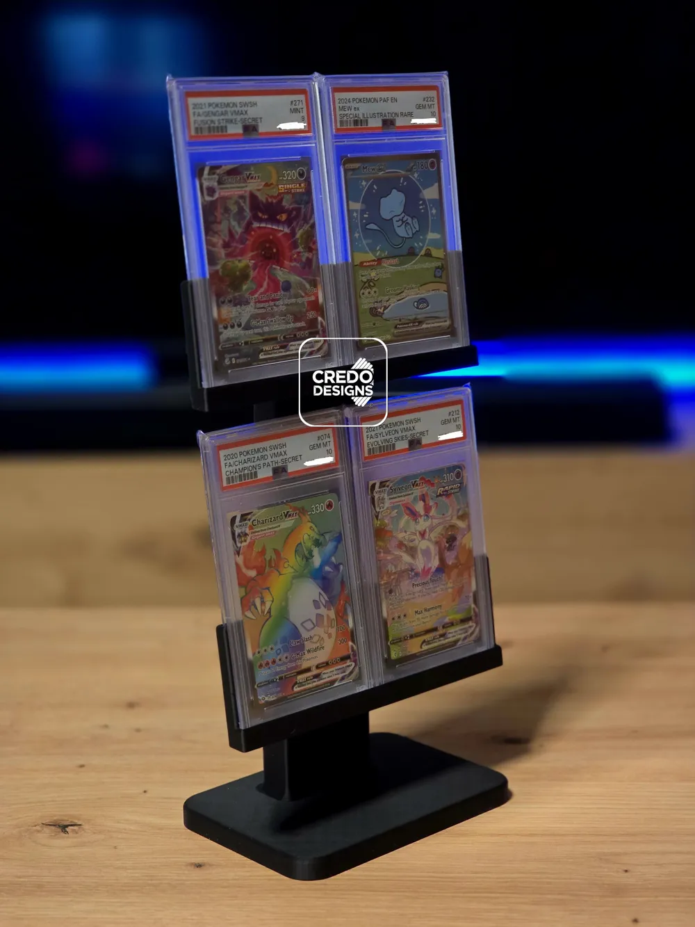 2x2 Pokémon PSA Graded Slab Modern Display Stand - Free 3D Print Model ...