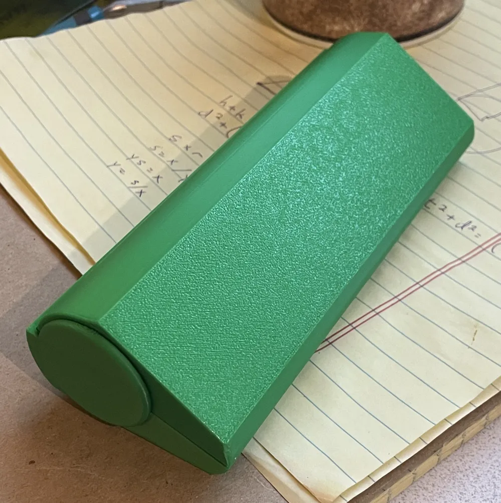 Custom glasses case with one-hand operation - Free 3D Print Model ...