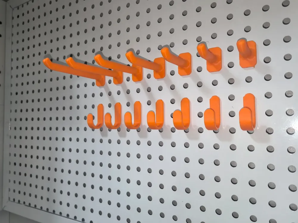 Pegboard Hooks (Updated 25mm and 32mm Hole Pegboard Versions) by ...