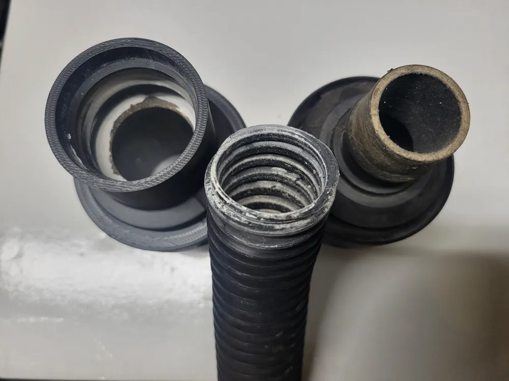 SHOP VAC HOSE ADAPTER SNOUT - ANTI CLOG 1-1/4" - Free 3D Print Model ...