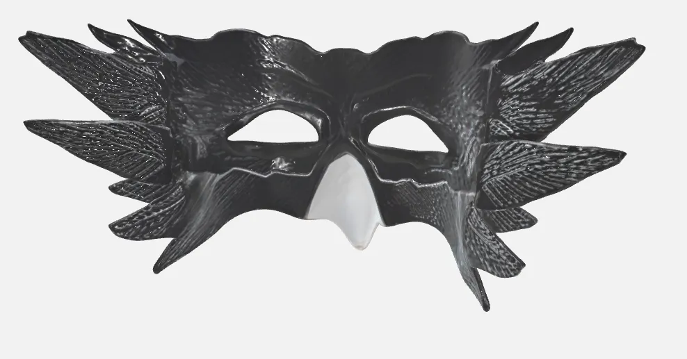 Raven Mask Carnival Masquerade Party Cosplay - Free 3D Print Model ...
