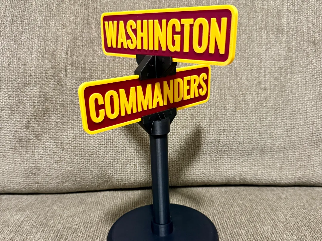 Washington Commanders street sign - Free 3D Print Model - MakerWorld