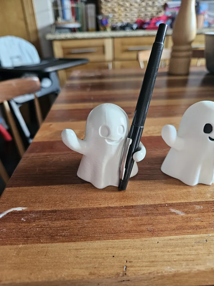 Ghost Pen Holder by MeatPoses MakerWorld: Download Free 3D Models