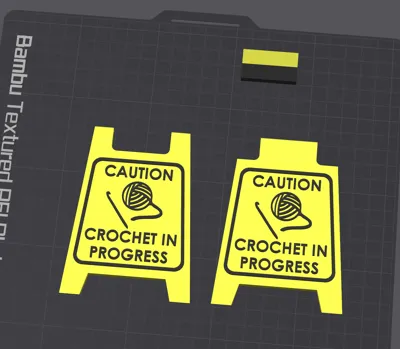 Caution Baking In Progress Wet Floor Sign by csankey6 - MakerWorld