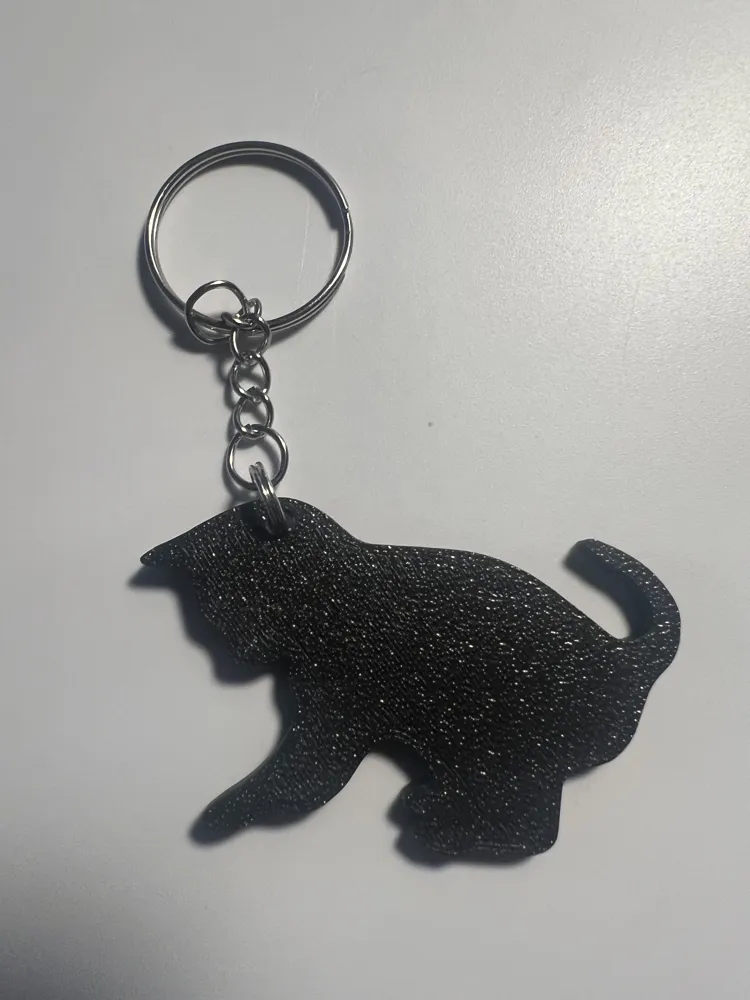 Keychain - Cat Shadow - Free 3D Print Model - MakerWorld