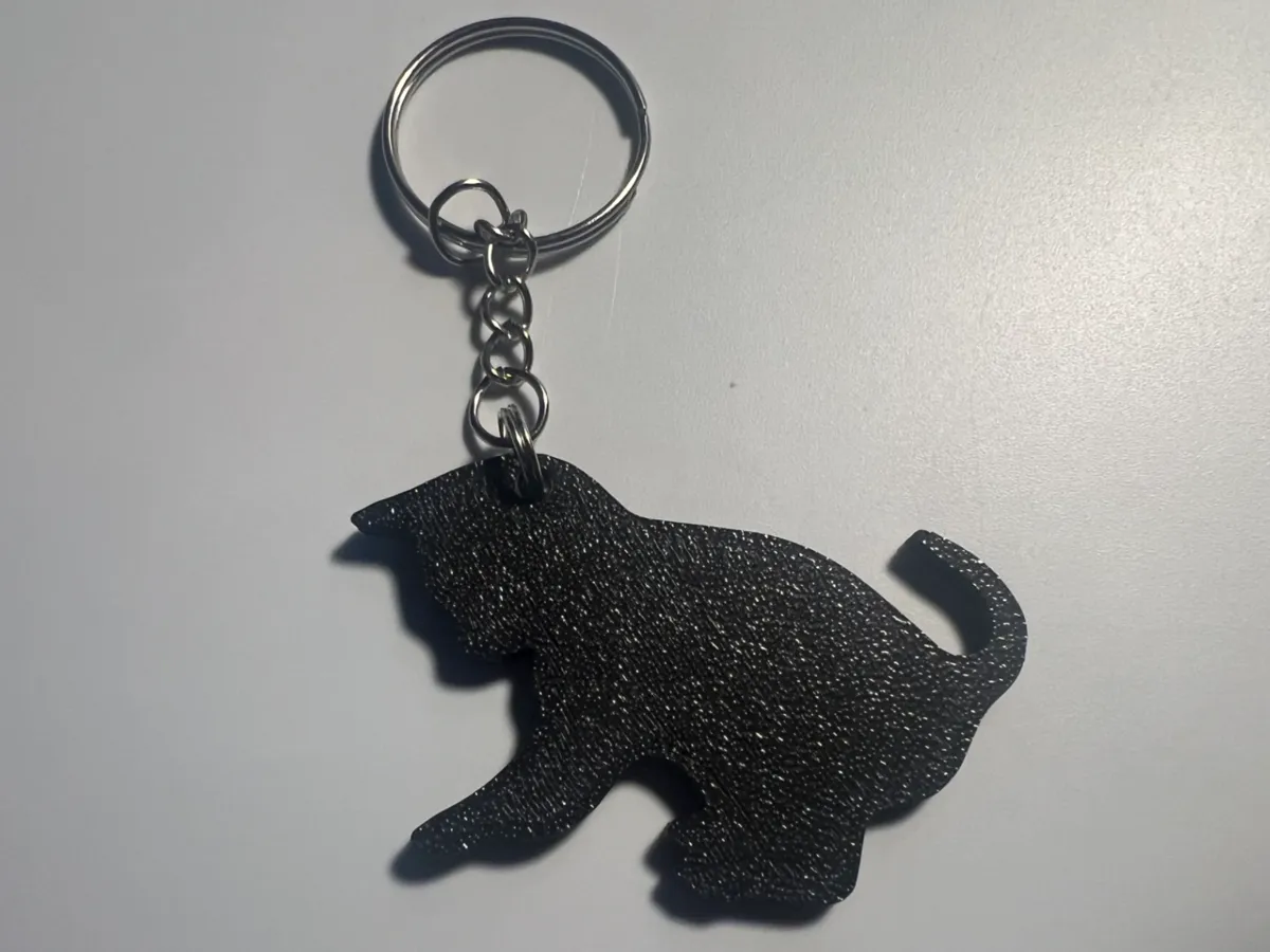 Keychain - Cat Shadow - Free 3D Print Model - MakerWorld