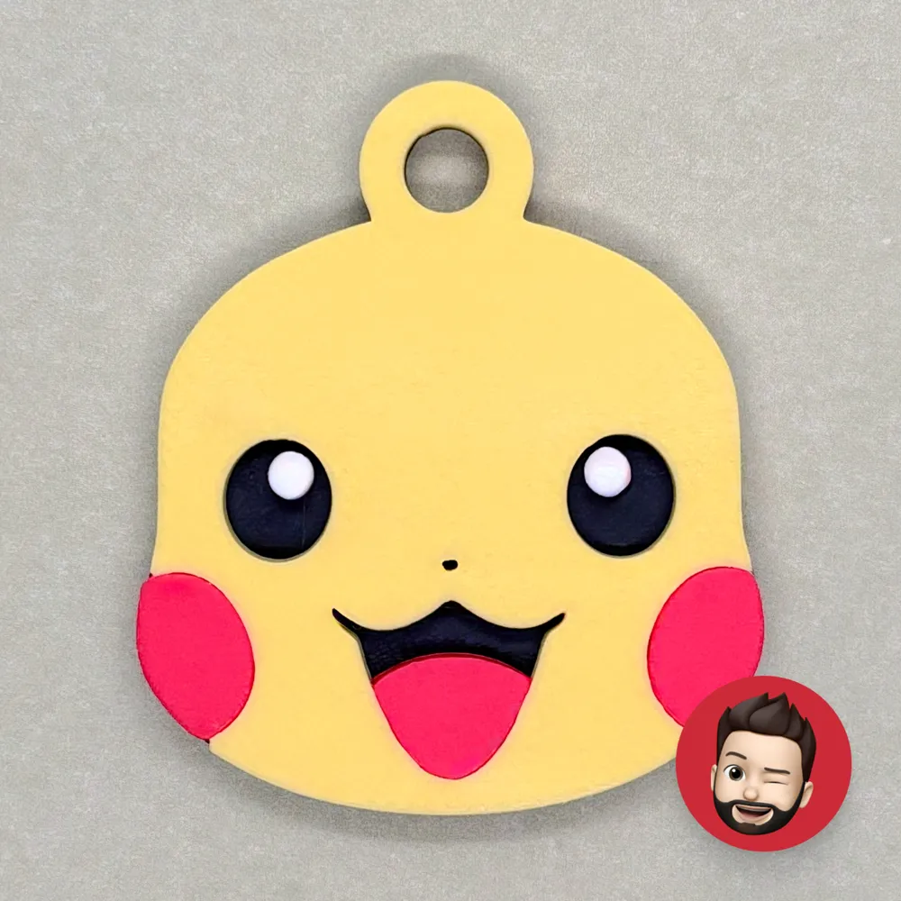 Pokemon Pikachu keychain by nicodeimos - MakerWorld