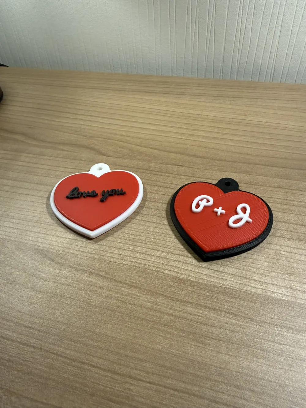 Heart Keychain – Customizable Heart with Text - Free 3D Print Model ...