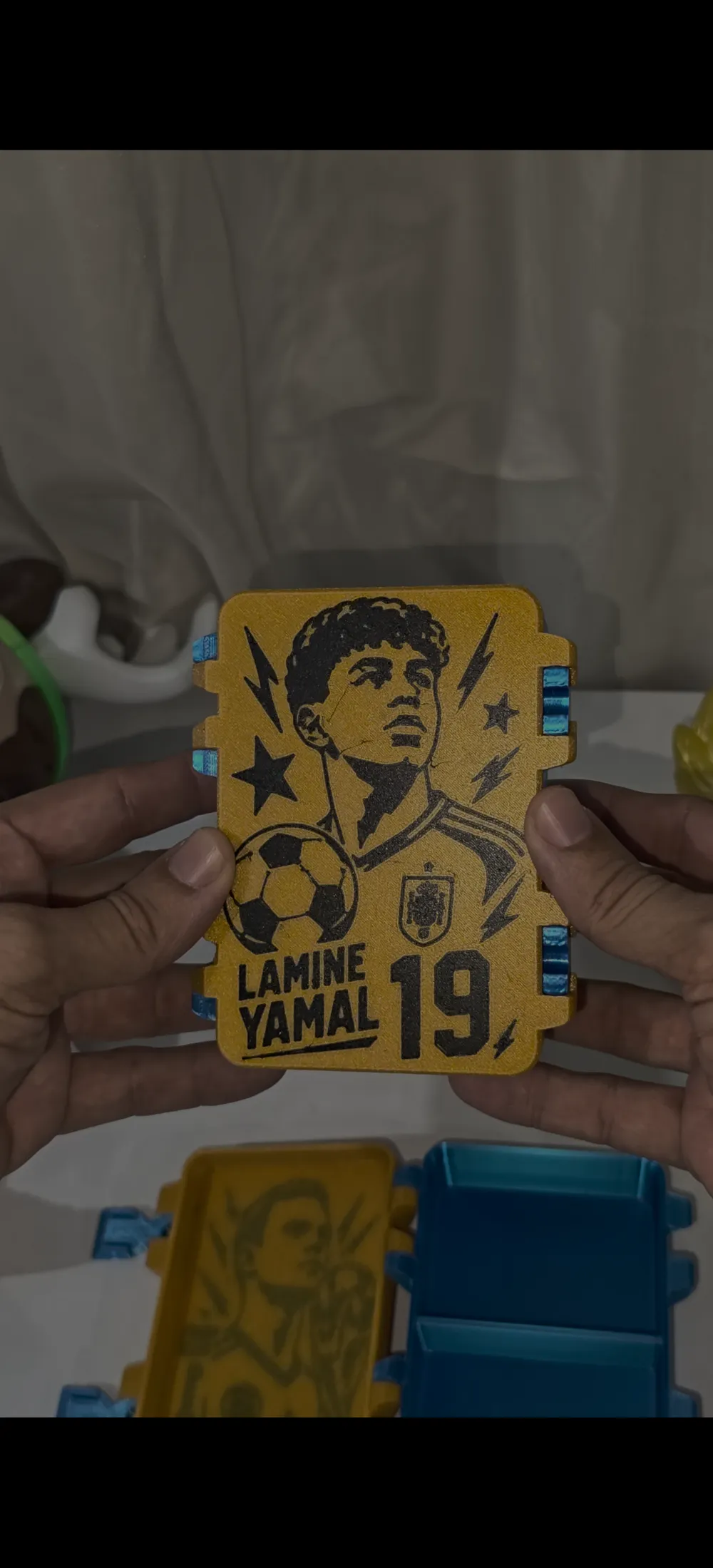 Lamine Yamal Football Trading Card Organizer Box - Free 3D Print Model ...