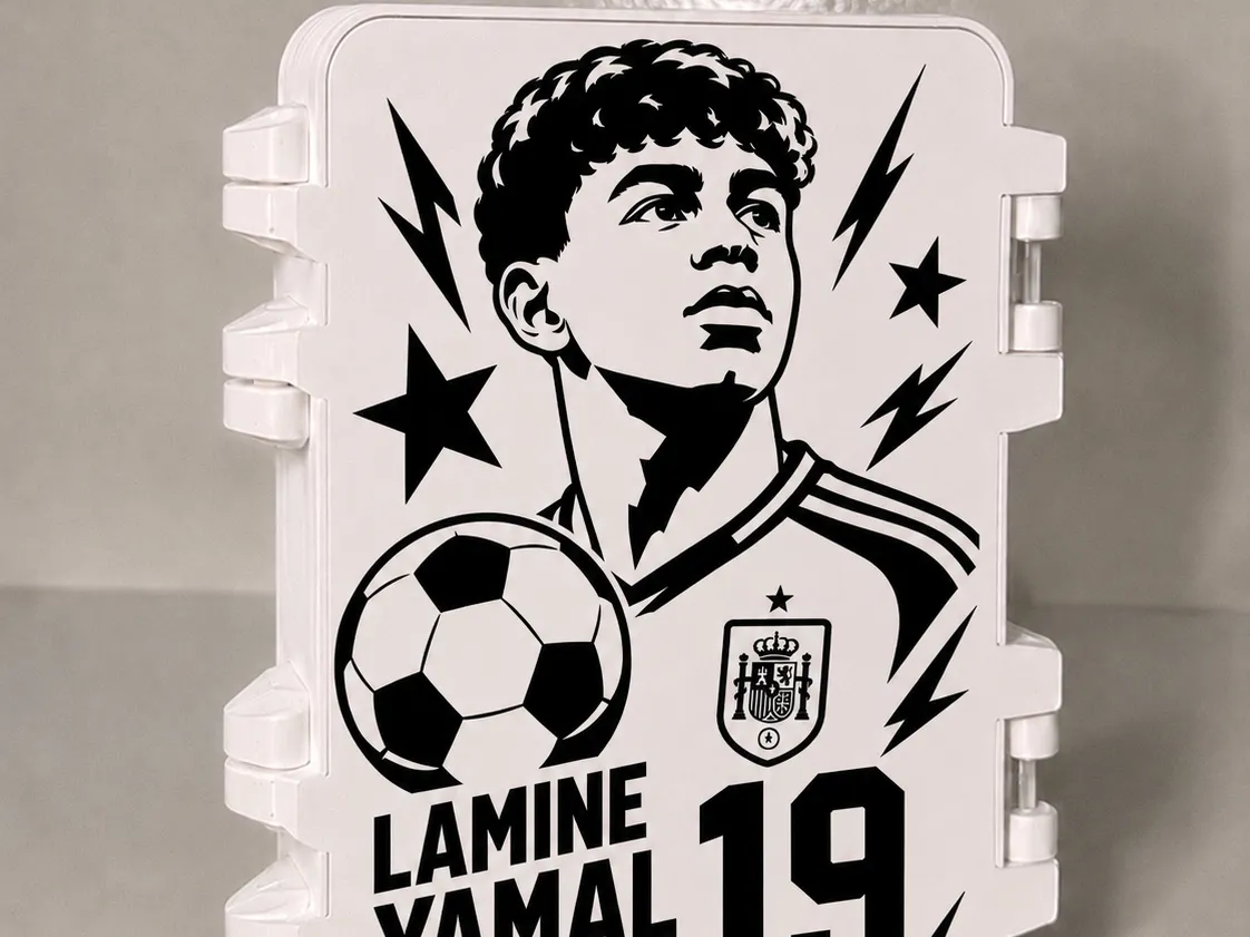 Lamine Yamal Football Trading Card Organizer Box - Free 3D Print Model ...