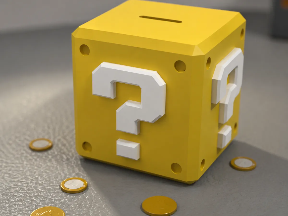 Super Mario Mistery Cube Piggy Bank Salvadanaio - Free 3D Print Model ...