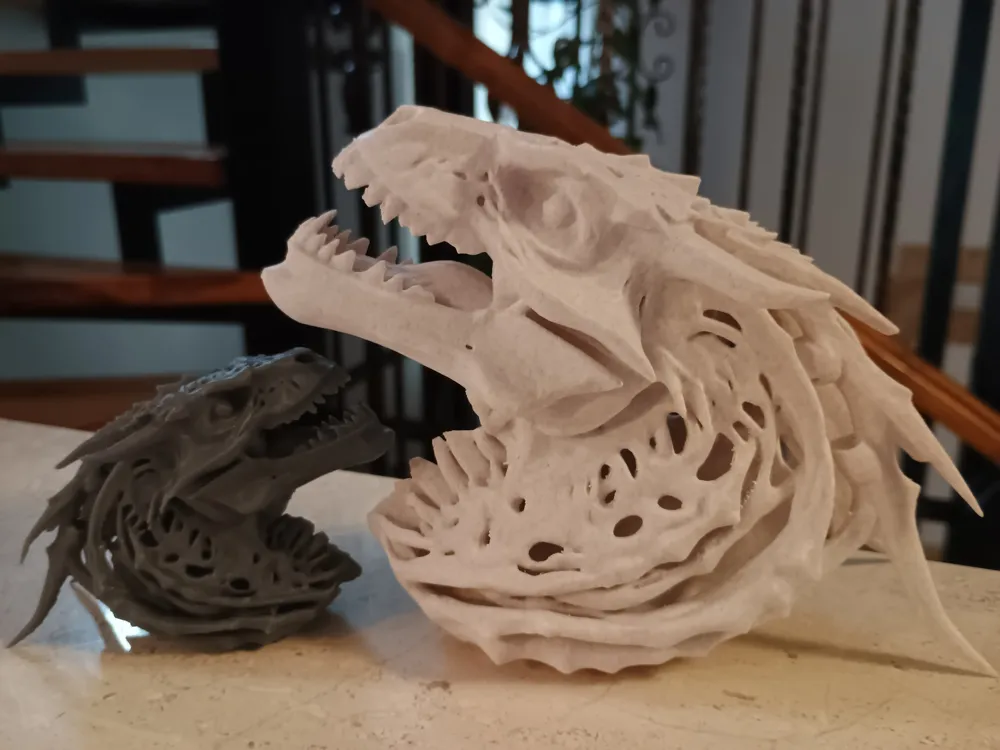 Ancient Bone Dragon Head by ovitek_ MakerWorld: Download Free 3D Models