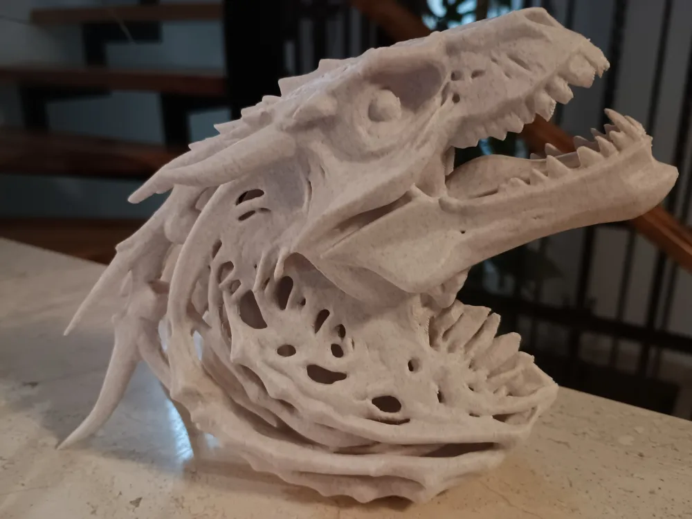 Ancient Bone Dragon Head by ovitek_ MakerWorld: Download Free 3D Models