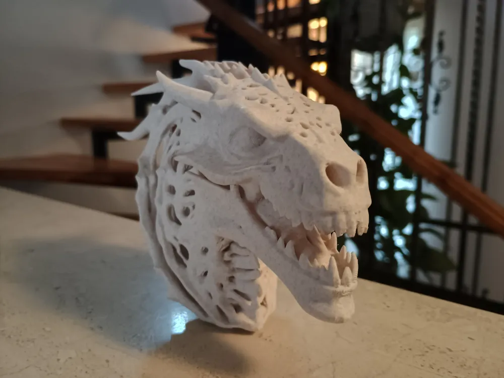 Ancient Bone Dragon Head by ovitek_ MakerWorld: Download Free 3D Models