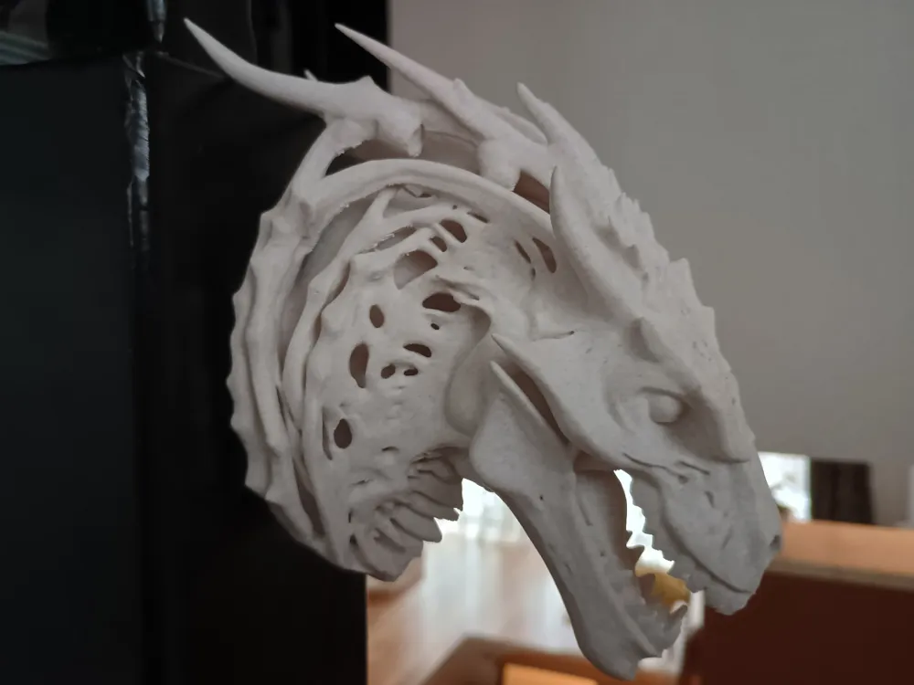 Ancient Bone Dragon Head by ovitek_ - MakerWorld