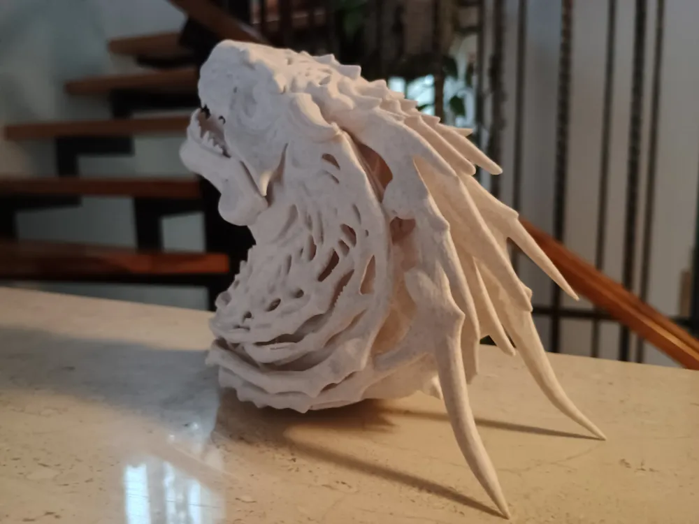 Ancient Bone Dragon Head by ovitek_ MakerWorld: Download Free 3D Models