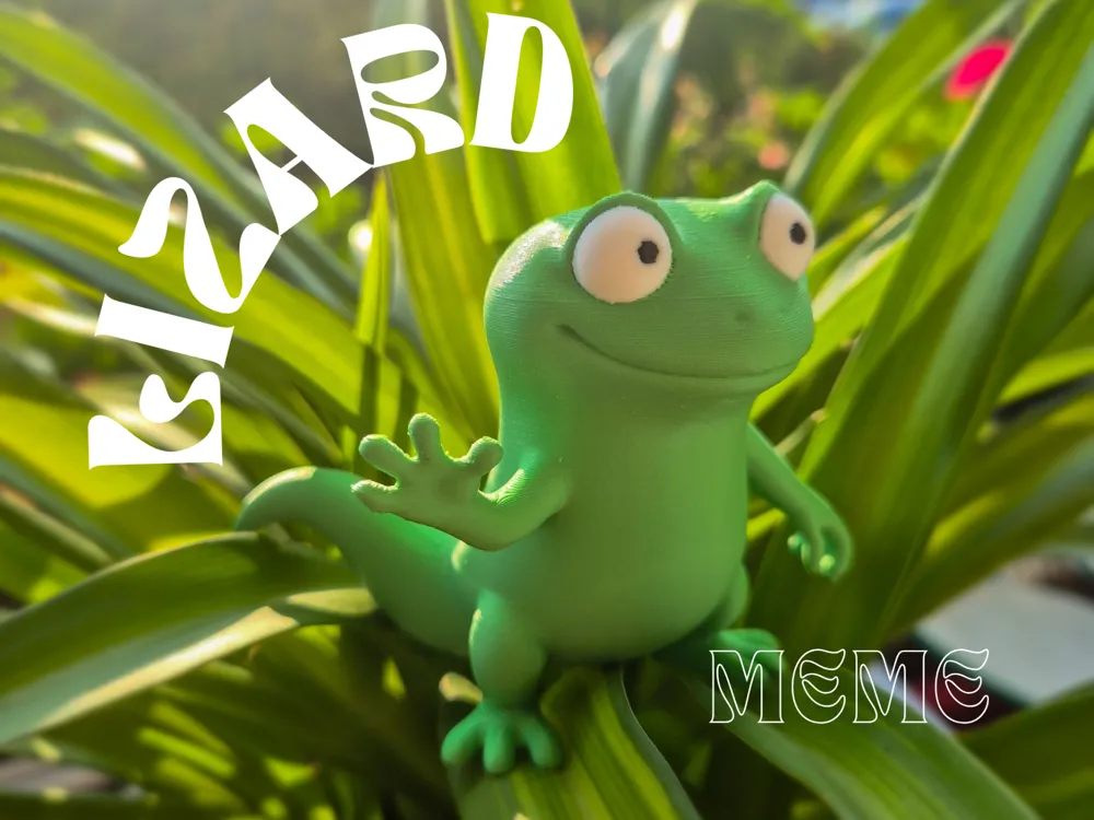 Lizard meme by ARBUZ MakerWorld: Download Free 3D Models