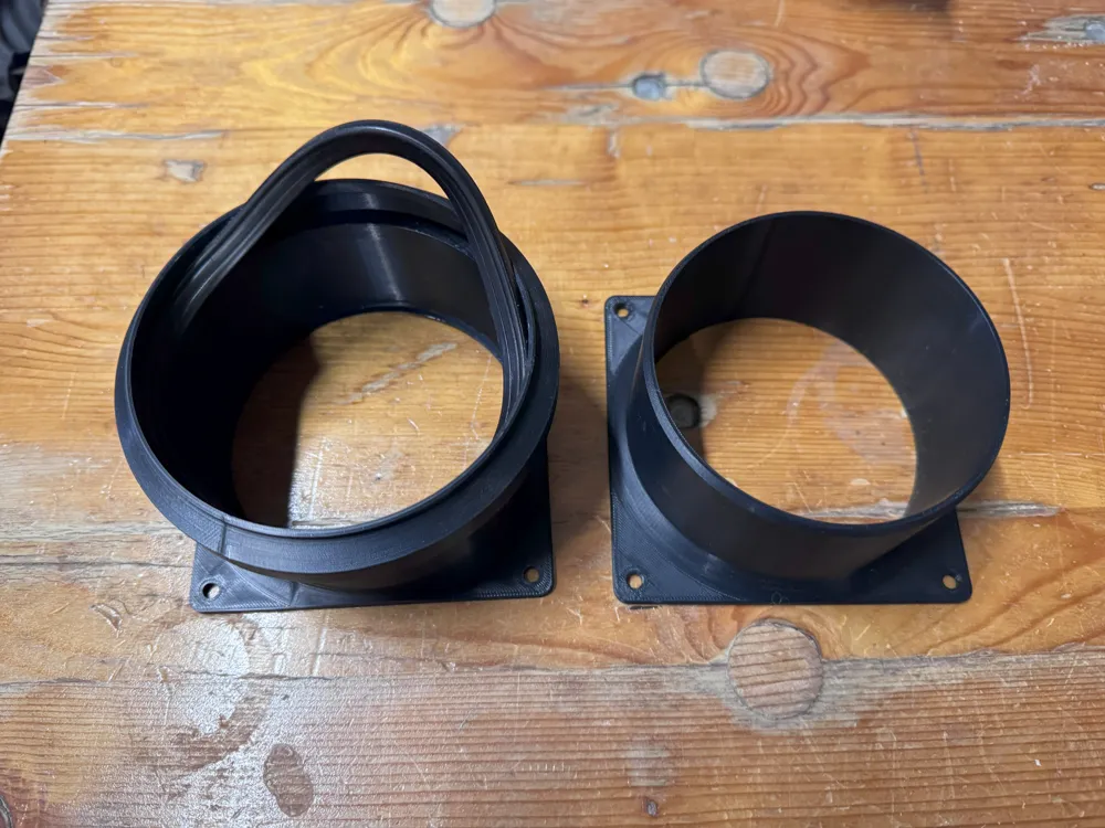 120mm Fan Adapter for HT Pipe DN100 by eifelbiker - MakerWorld