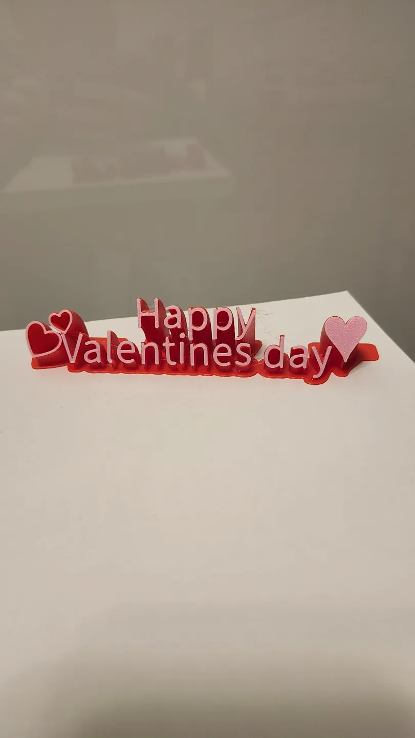 Happy valentines Day / Be my valentine - Free 3D Print Model - MakerWorld