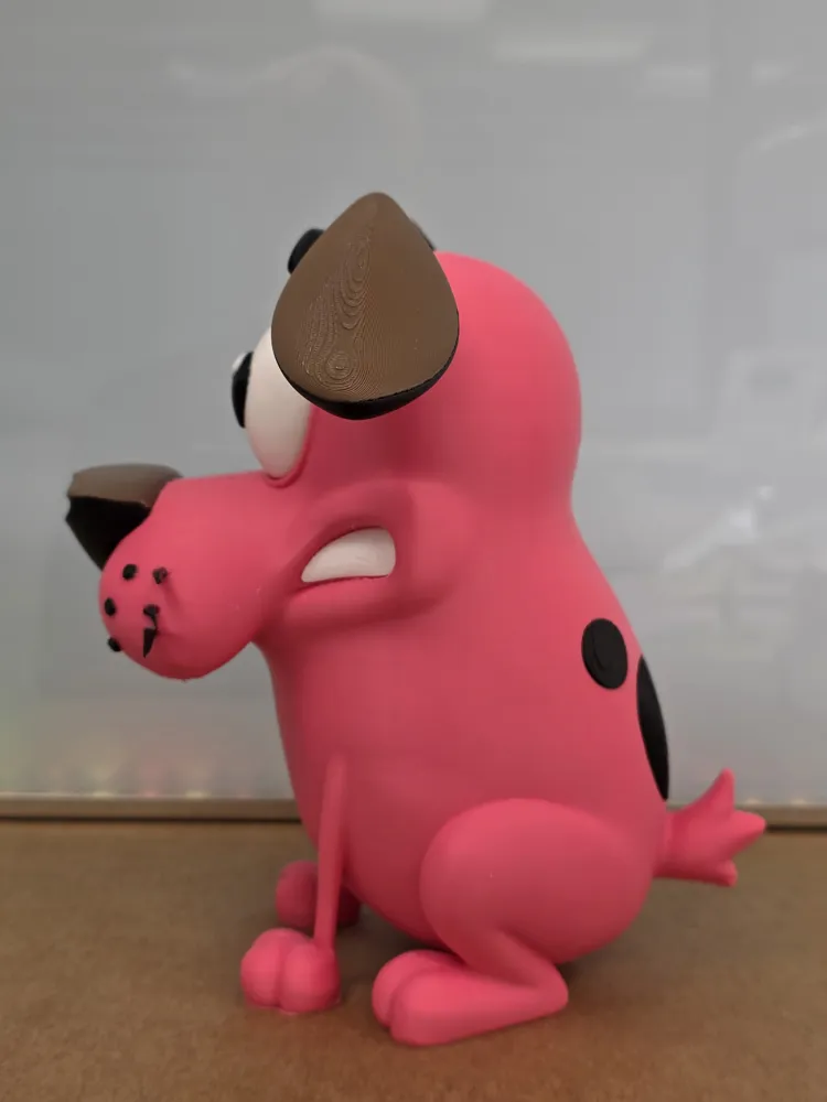 Courage the Cowardly Dog / NO AMS + AMS FRIENDLY - Free 3D Print Model ...
