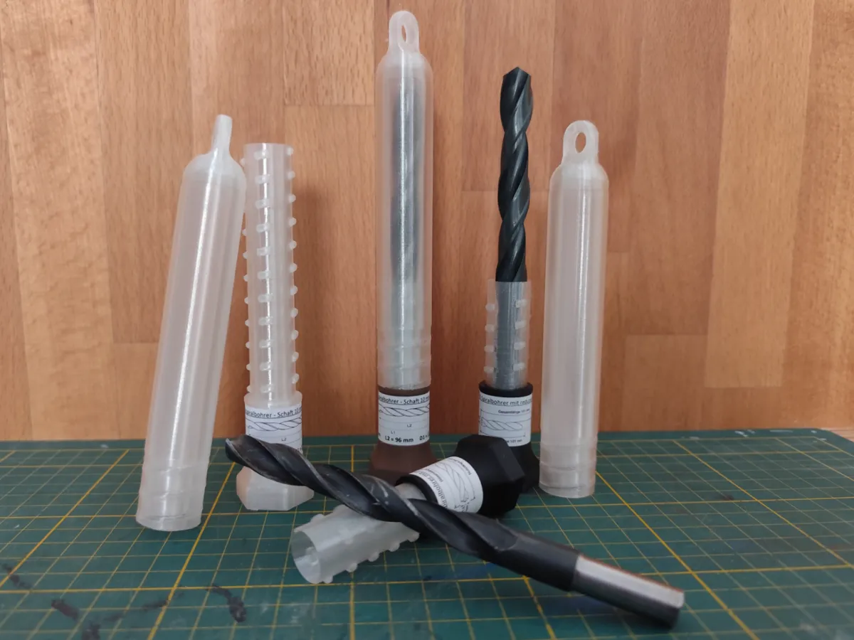 Threaded box for drills with reduced shank - Free 3D Print Model ...