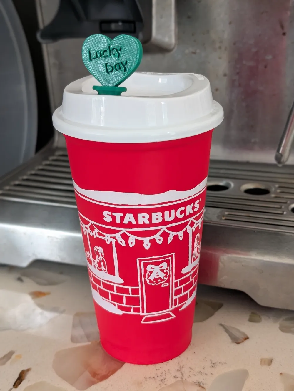 Starbucks Red Cup Stopper - Free 3D Print Model - MakerWorld