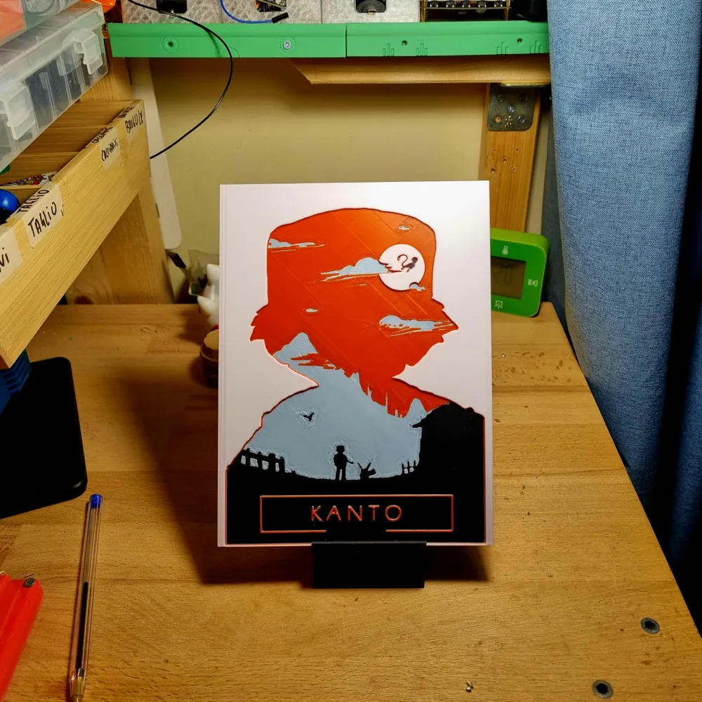 Kanto Region Portrait (HueForge) by Big Simi - MakerWorld