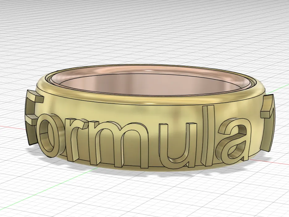 Formula 1 Spinner Ring–Print-in-Place Fidget Ring - Free 3D Print Model ...