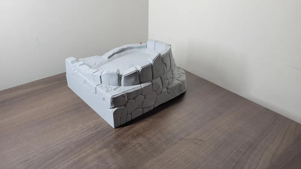 Stone & Root Display Base / Dragon Perch - Free 3D Print Model - MakerWorld