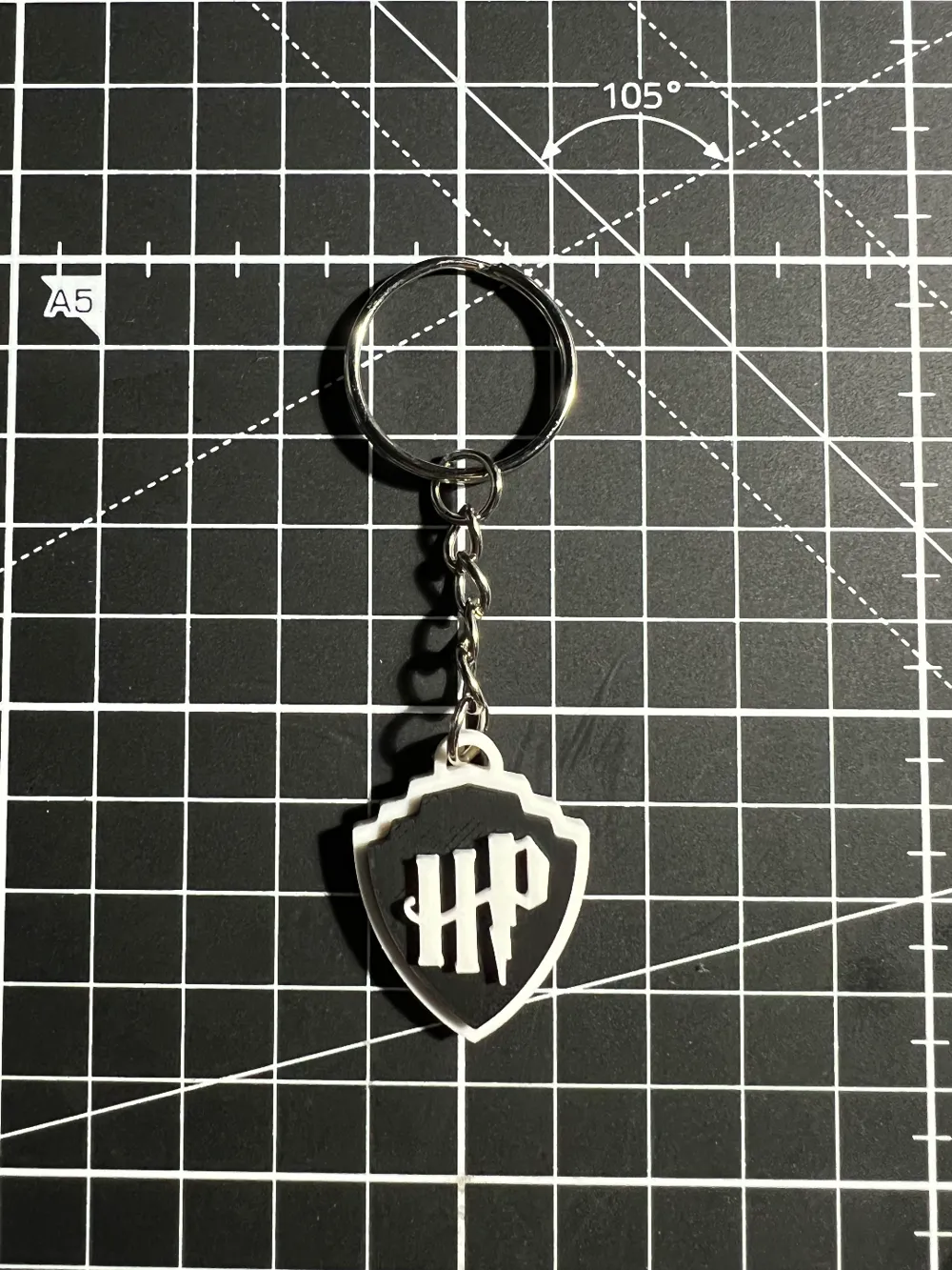 Keychain Harry Potter - Hogwarts Houses and Colors - Free 3D Print ...