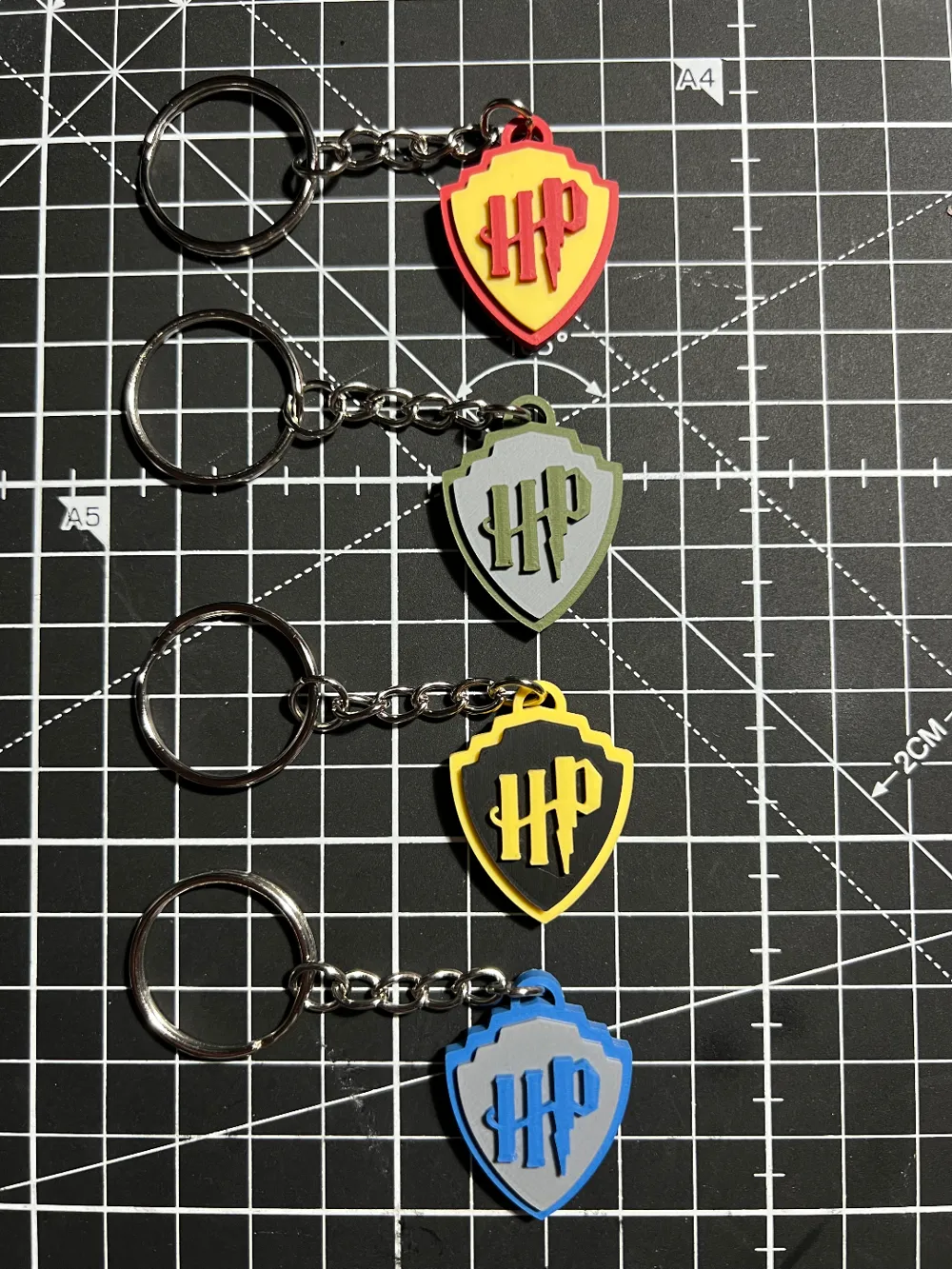 Llavero Harry Potter - Casas y Colores de Hogwarts por Vorish 3D ...