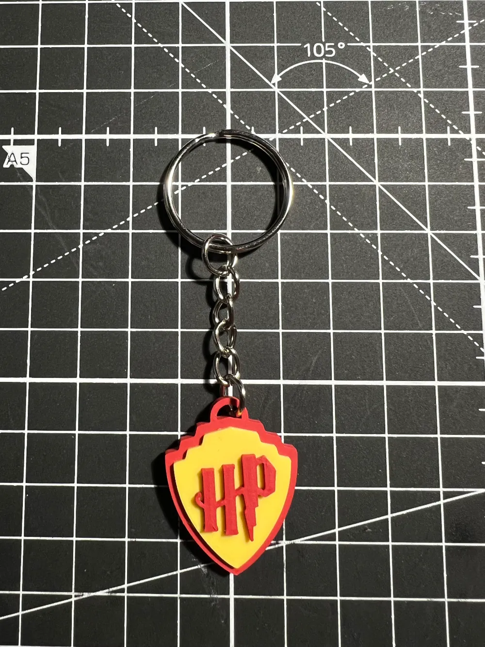 Keychain Harry Potter - Hogwarts Houses and Colors - Free 3D Print ...