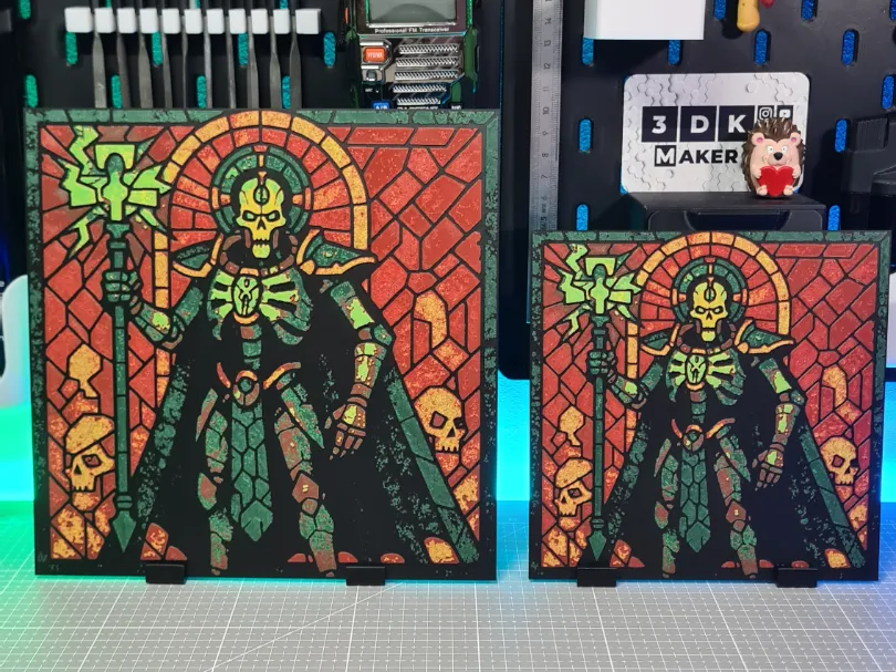 Necron Lord - Hueforge - 4 Colors by 3DK Maker MakerWorld: Download Free 3D Models