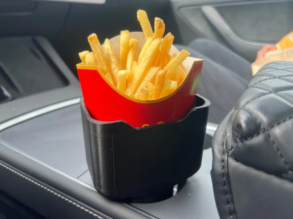 French Fries Holder for Cars 65mm - Free 3D Print Model - MakerWorld