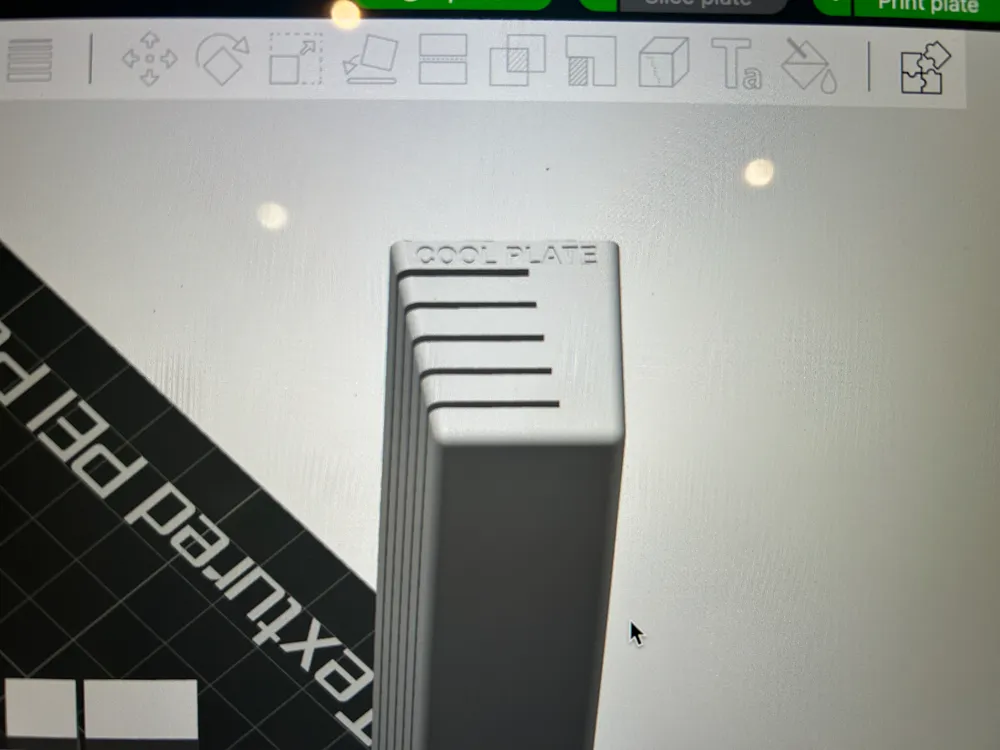 Bambu plate storage RHS - anti vibration feet version with slot for ...