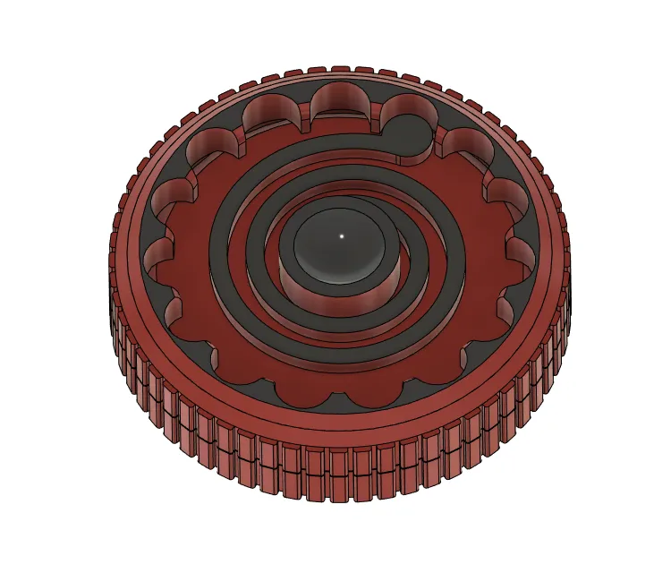 Spring Rachet Fidget Spinner by AskNinjaTom - MakerWorld