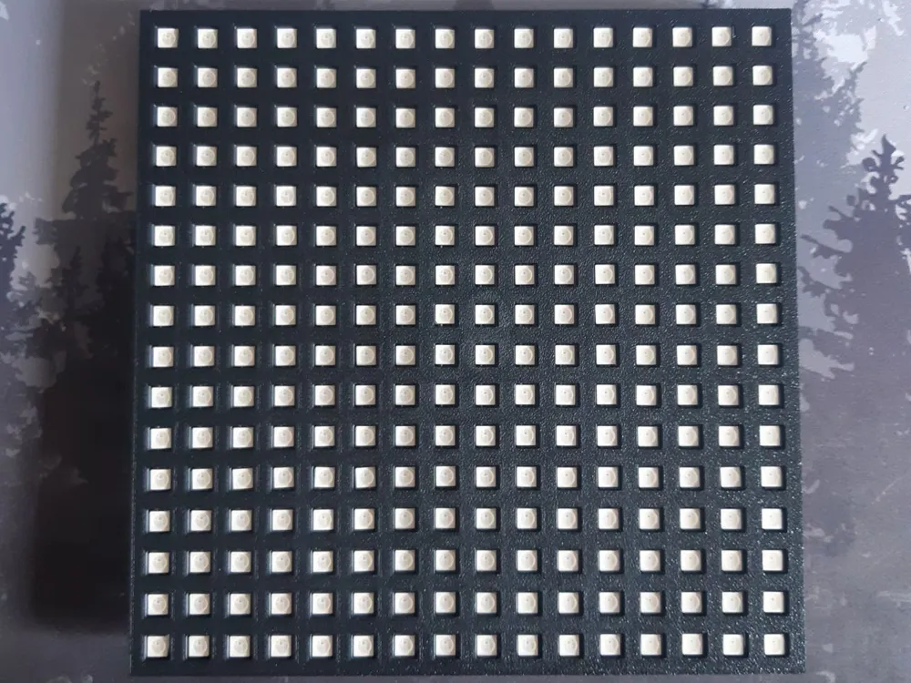Slim Case for 16x16 RGB LED Flexible Panel Matrix by Apollo-Roboto ...