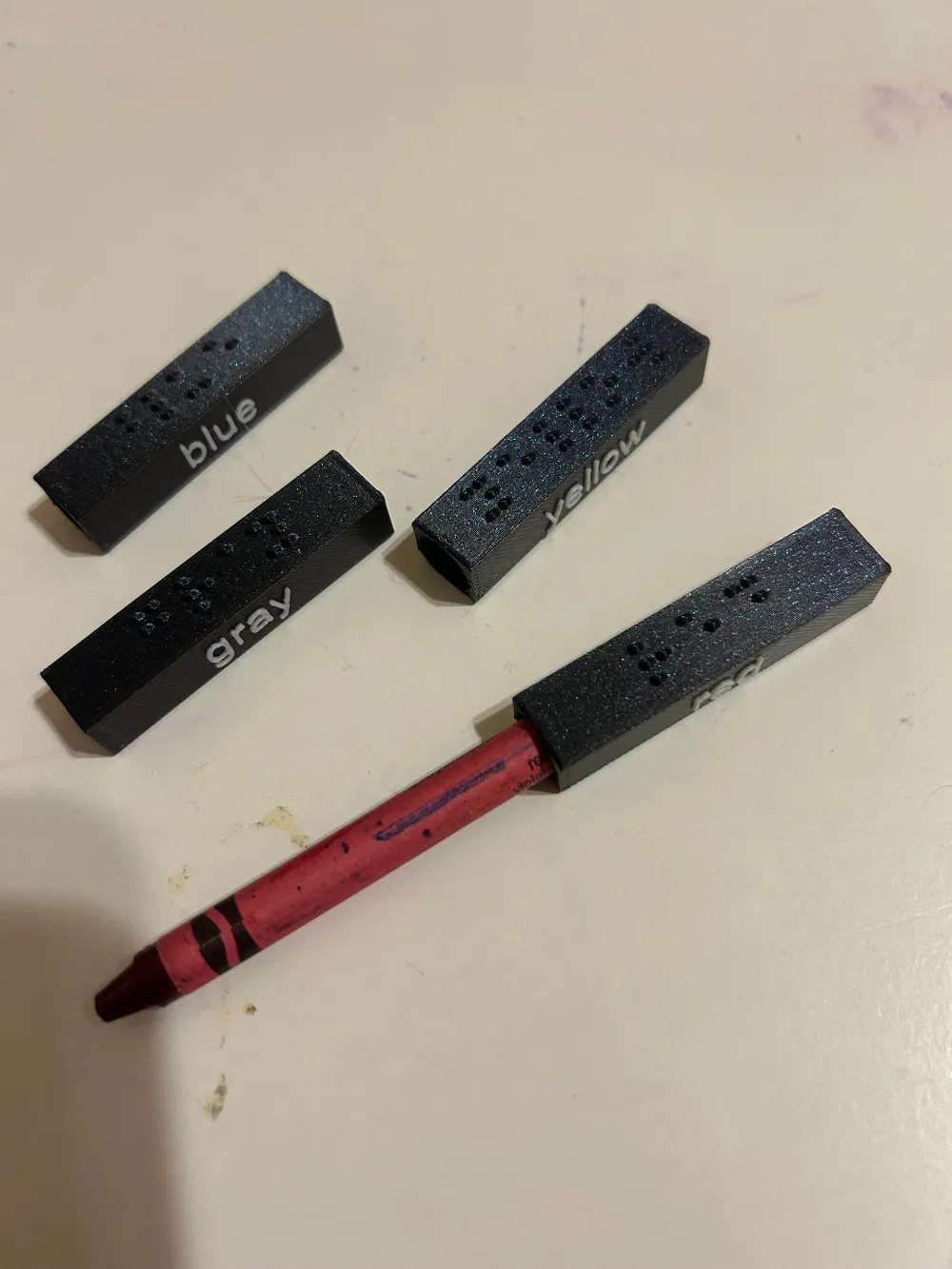 Braille Crayon Cap by dmcfarland08 - MakerWorld