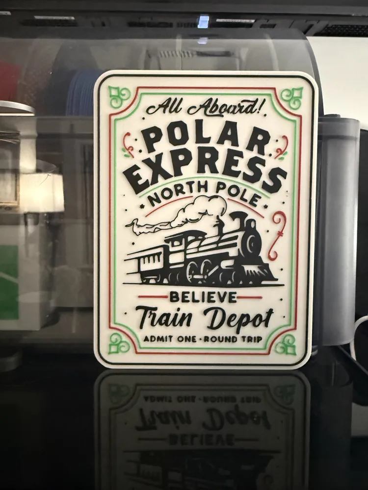 ALL ABOARD POLAR EXPRESS TRAIN - Free 3D Print Model - MakerWorld
