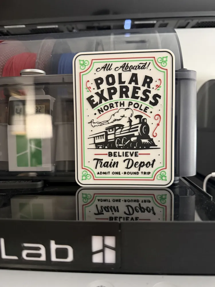 ALL ABOARD POLAR EXPRESS TRAIN - Free 3D Print Model - MakerWorld