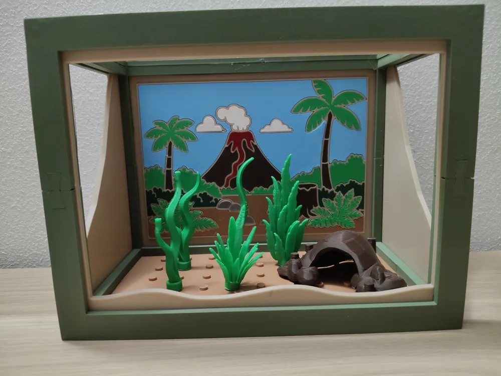 Dinosaur Aquarium Diorama –Modular- NO AMS 8 DINOS - Free 3D Print ...