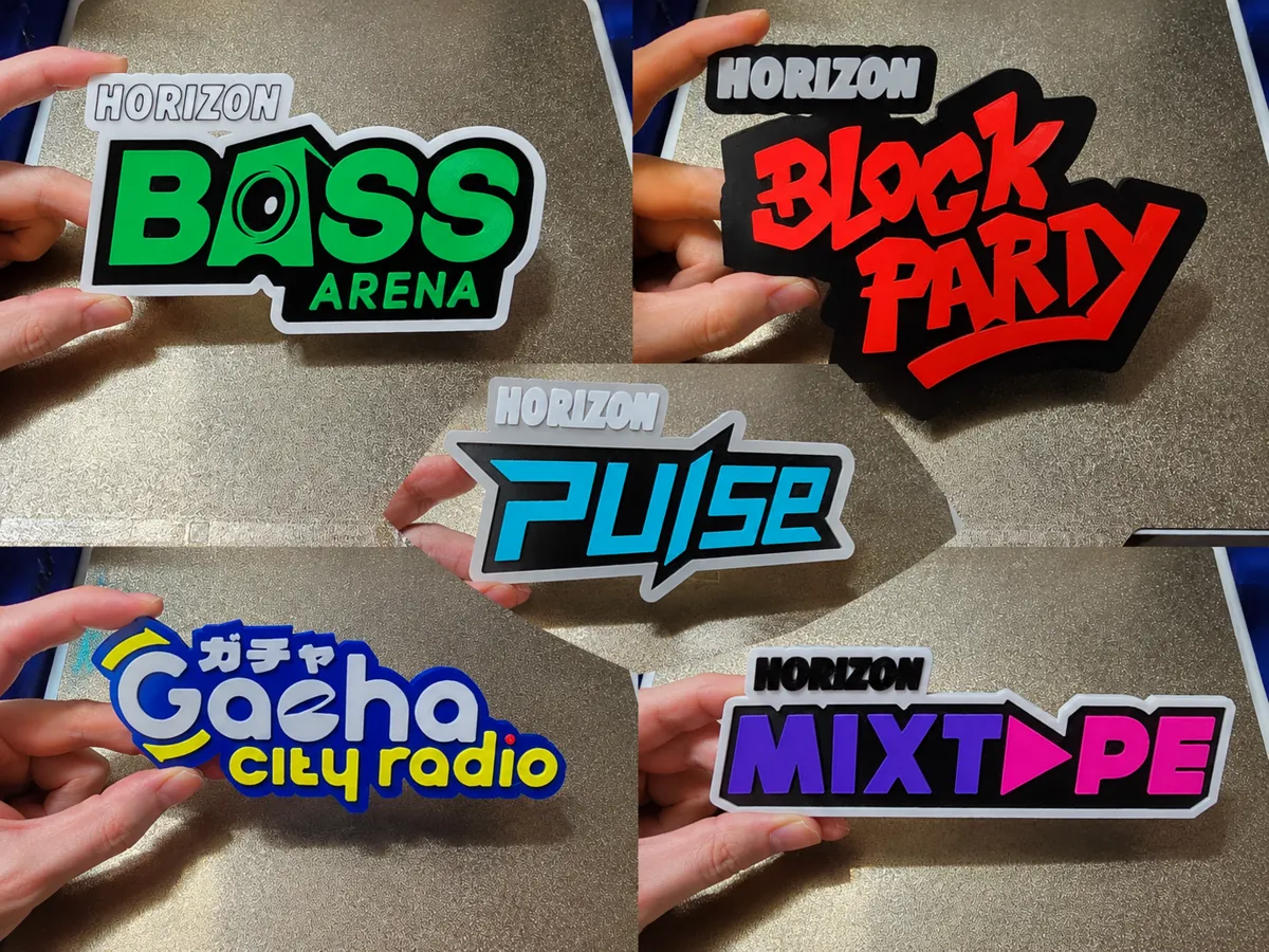 Forza Horizon Ingame Radio Logos - Free 3D Print Model - MakerWorld