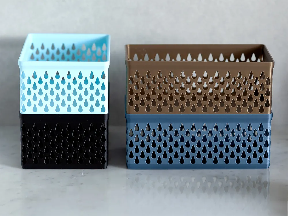 Teardrop - Stackable Storage Basket - Organization - Free 3D Print ...