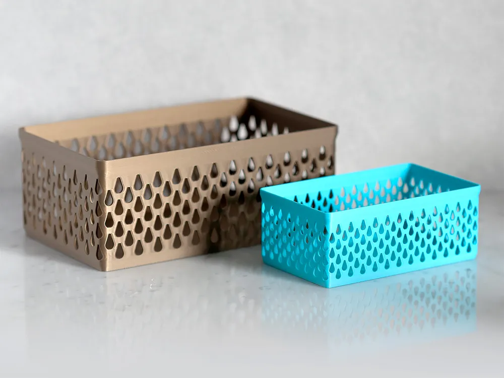 Teardrop - Stackable Storage Basket - Organization - Free 3D Print ...