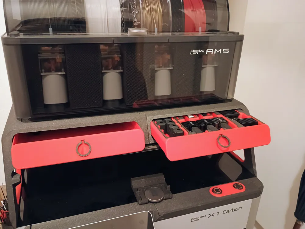 Customizabe AMS riser drawer by Kaiser Vojtěch MakerWorld: Download ...