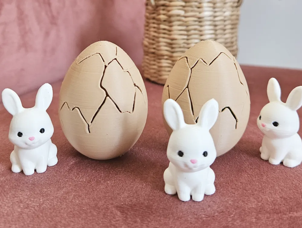 Eggsplode: Bunny Surprise Egg - Free 3D Print Model - MakerWorld