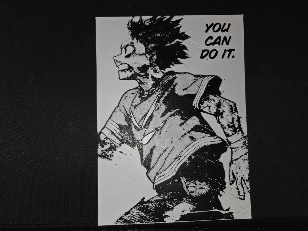 Deku Manga Panel - Free 3D Print Model - MakerWorld
