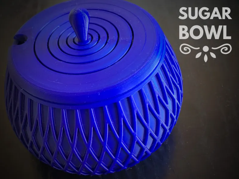 Sugar Bowl - Free 3D Print Model - MakerWorld