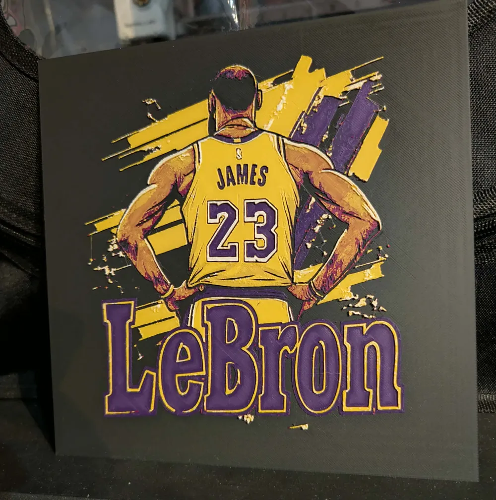Hueforge LeBron James - Free 3D Print Model - MakerWorld