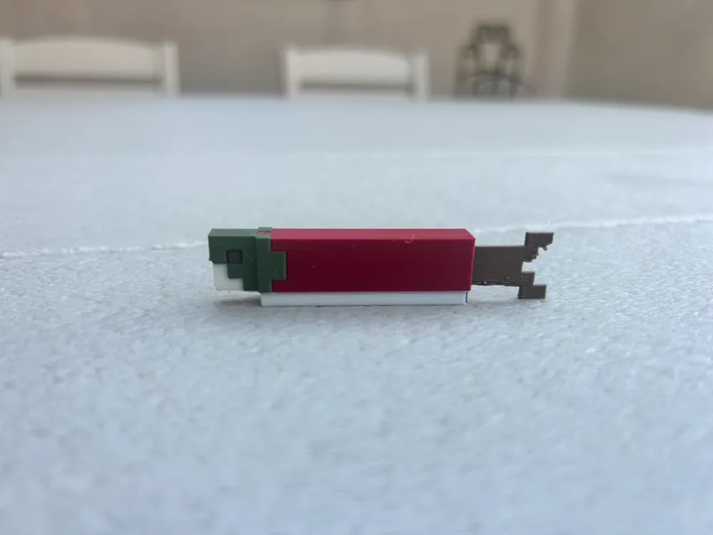 Minecraft Salmon Fishing Lure: Minecraft 024 - Free 3D Print Model ...
